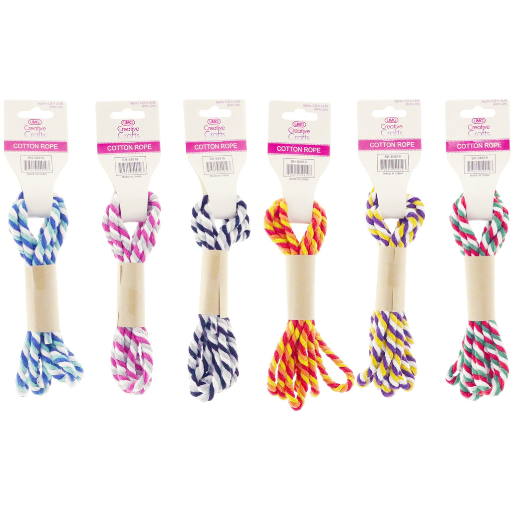 TRI COLOR COTTON ROPE 6ASTD 6MM*2M – UMGLA
